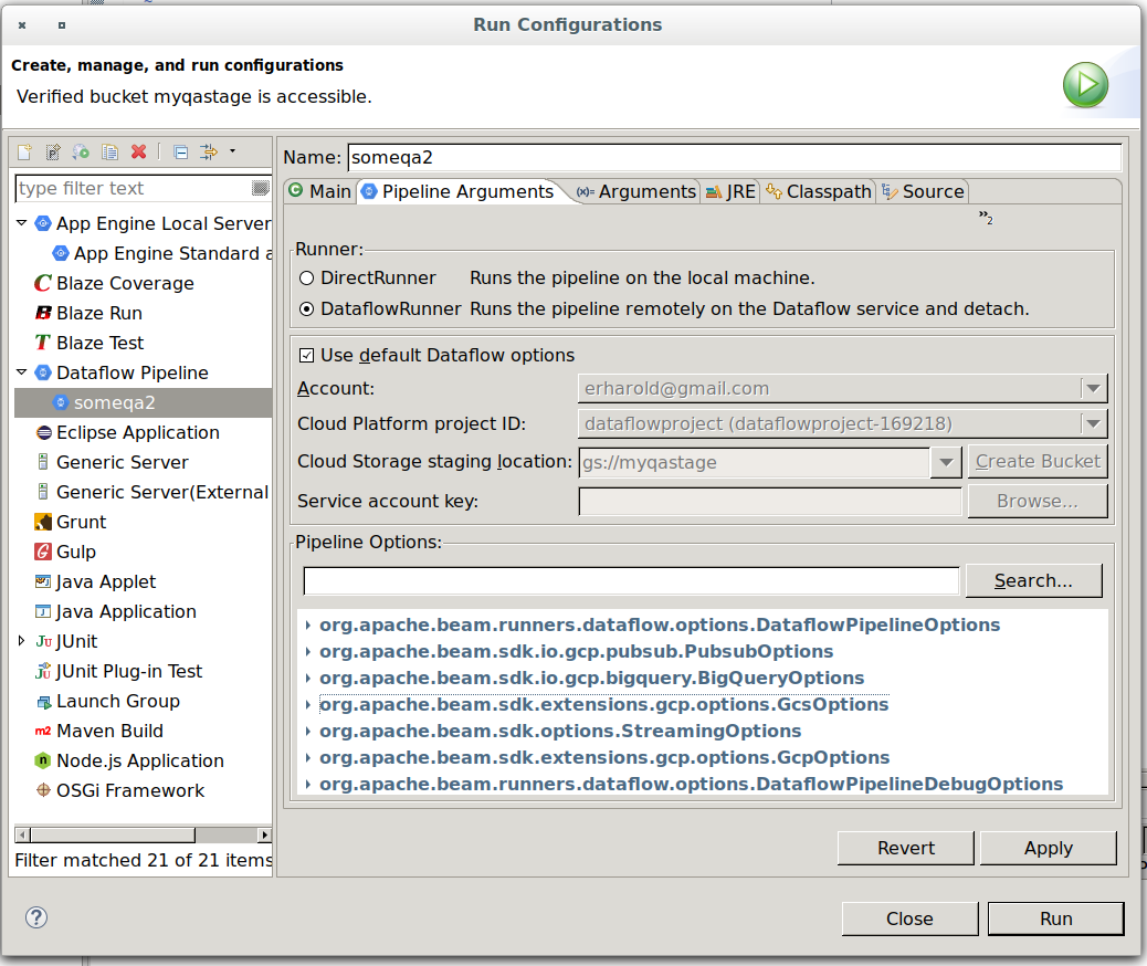 Pipeline Options area is not scrollable · Issue #3460 · GoogleCloudPlatform/google-cloud-eclipse ...