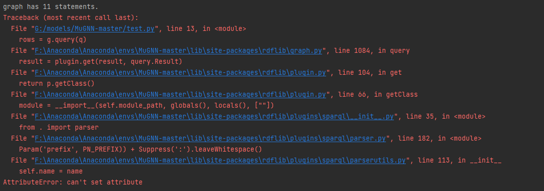 AttributeError: can't set attribute · Issue #8 · thunlp/MuGNN · GitHub