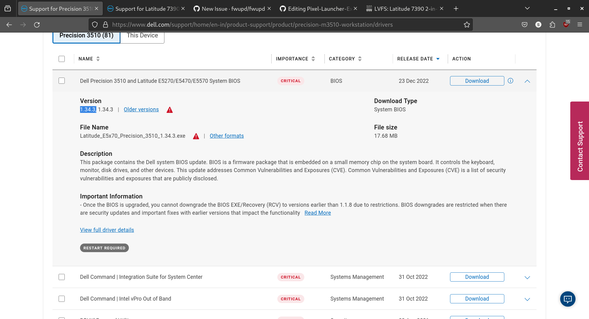 DOWNLOADING WRONG BIOS UPDATE FILE FOR Dell Latitude 7390 2-in-1 · Issue #175 · fwupd/firmware ...