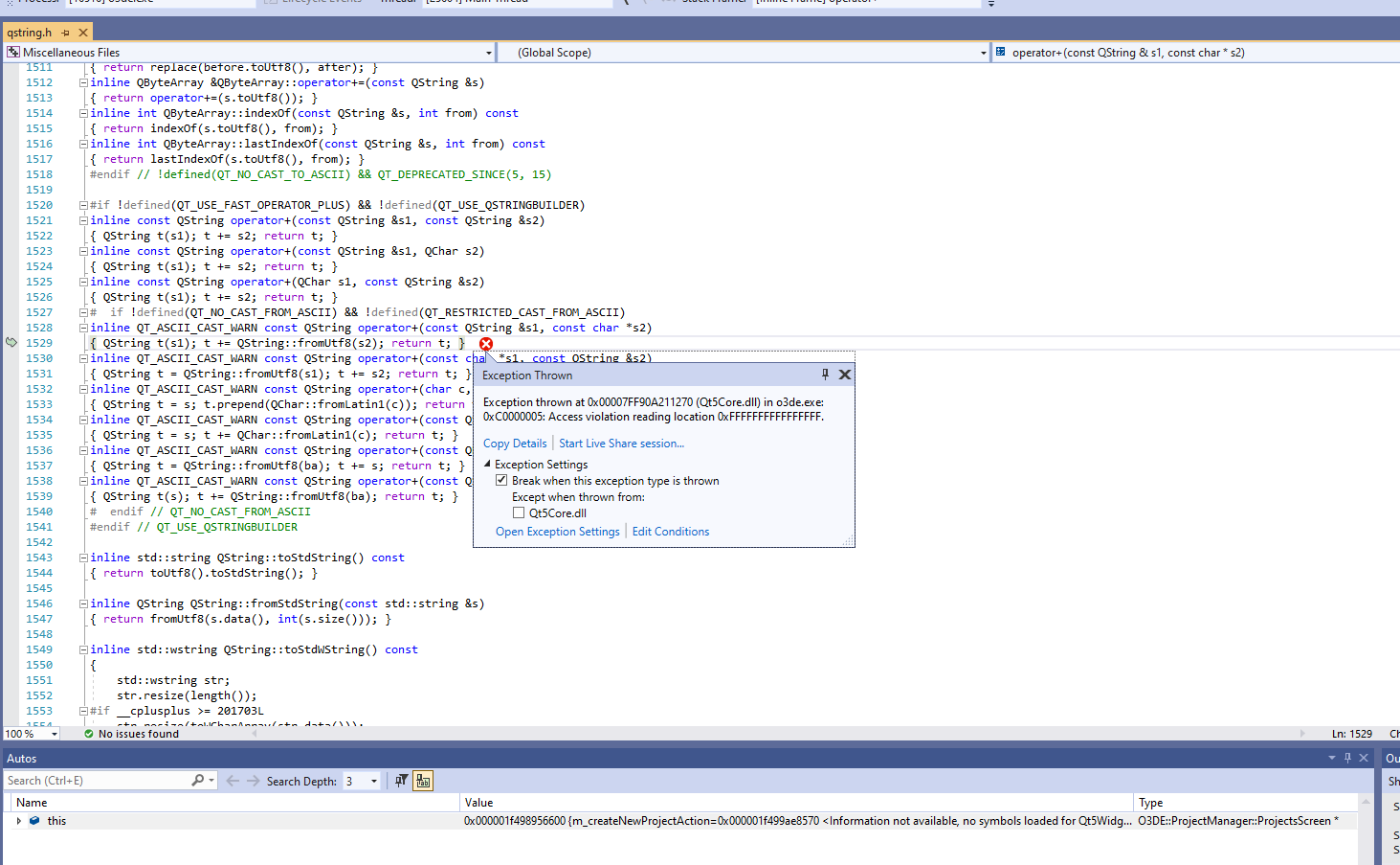 Project Manager crashes after changing Project Location · Issue #9707 · o3de/o3de · GitHub