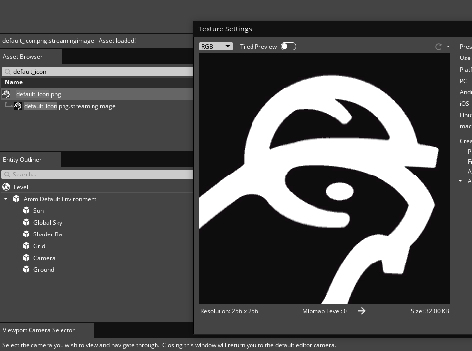 Deprecated file with an icon that refers to Lumberyard is present in ...