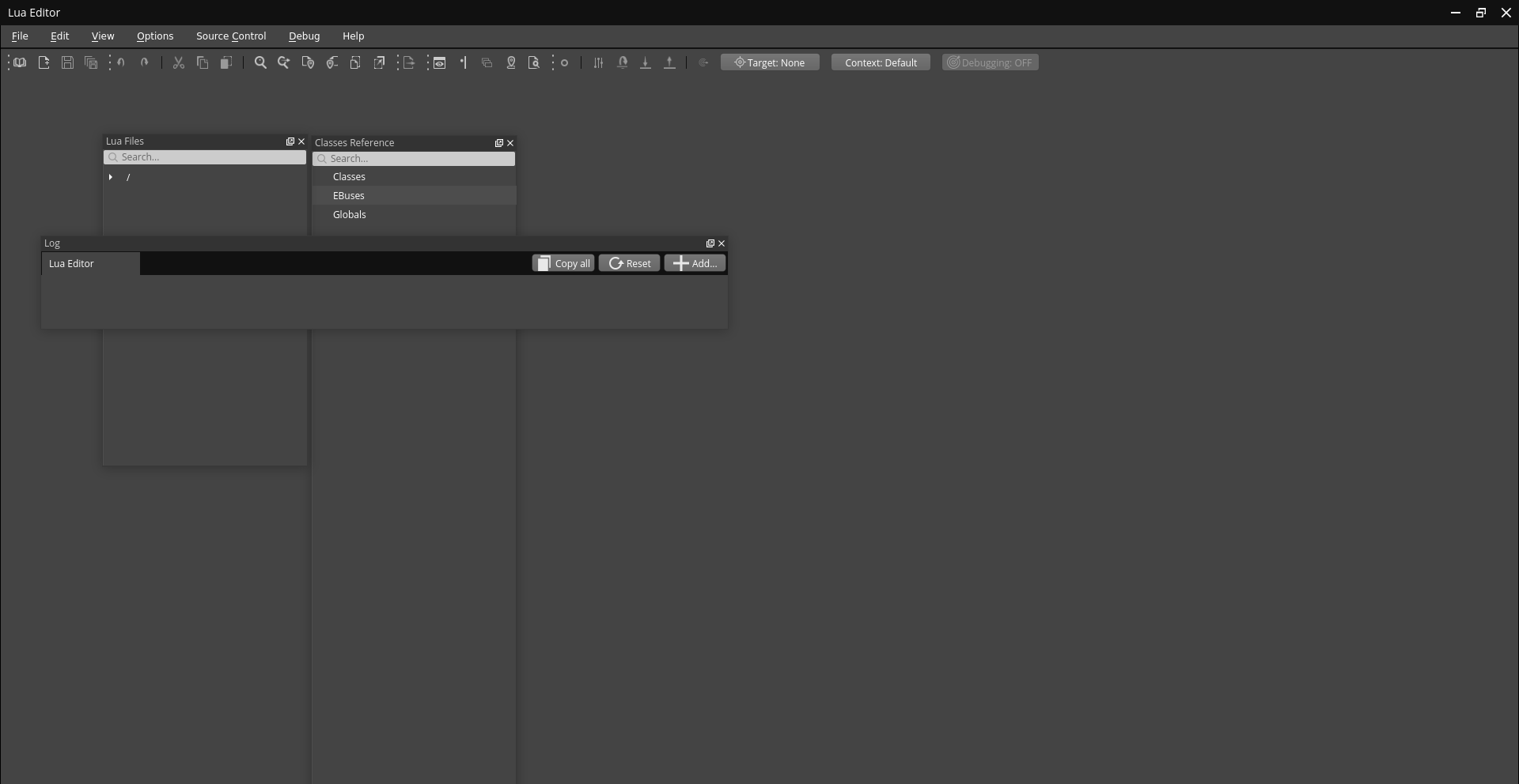 Lua Editor: Undocked windows have a white top bar · Issue #10880 · o3de/o3de · GitHub