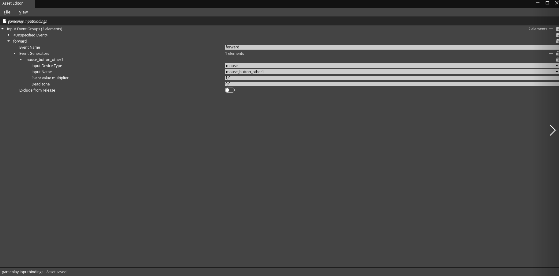 Linux: Asset Editor: mouse_button_other1 and mouse_button_other2 from the InputBindings are not ...