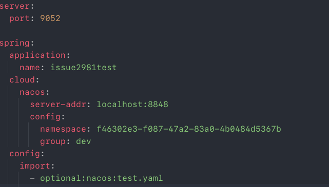 Nacos config in other group dont work · Issue #2981 · alibaba/spring-cloud-alibaba · GitHub