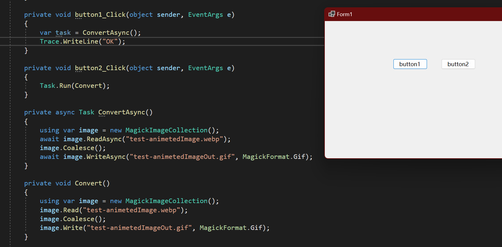 MagickImageCollection.WriteAsync() blocks the parent thread. · Issue #1426 · dlemstra/Magick.NET ...