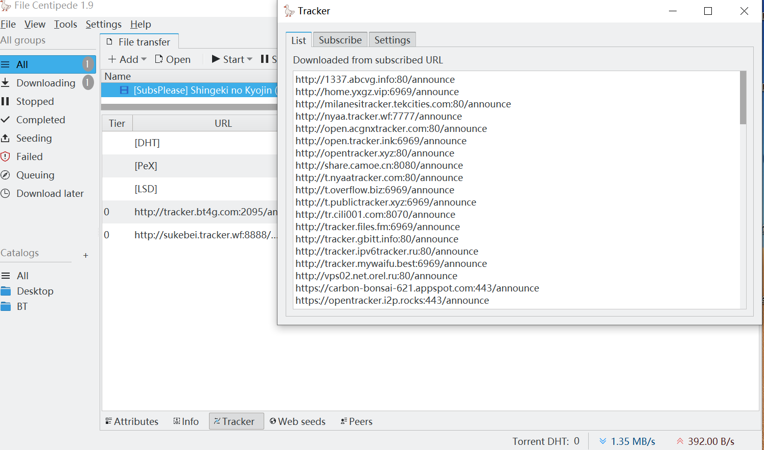 关于tracker的问题反馈 · Issue #115 · filecxx/FileCentipede · GitHub