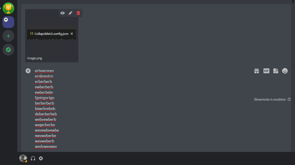 Too many lines with an attachment in chat can causes hidden elements to reshow/move about ...