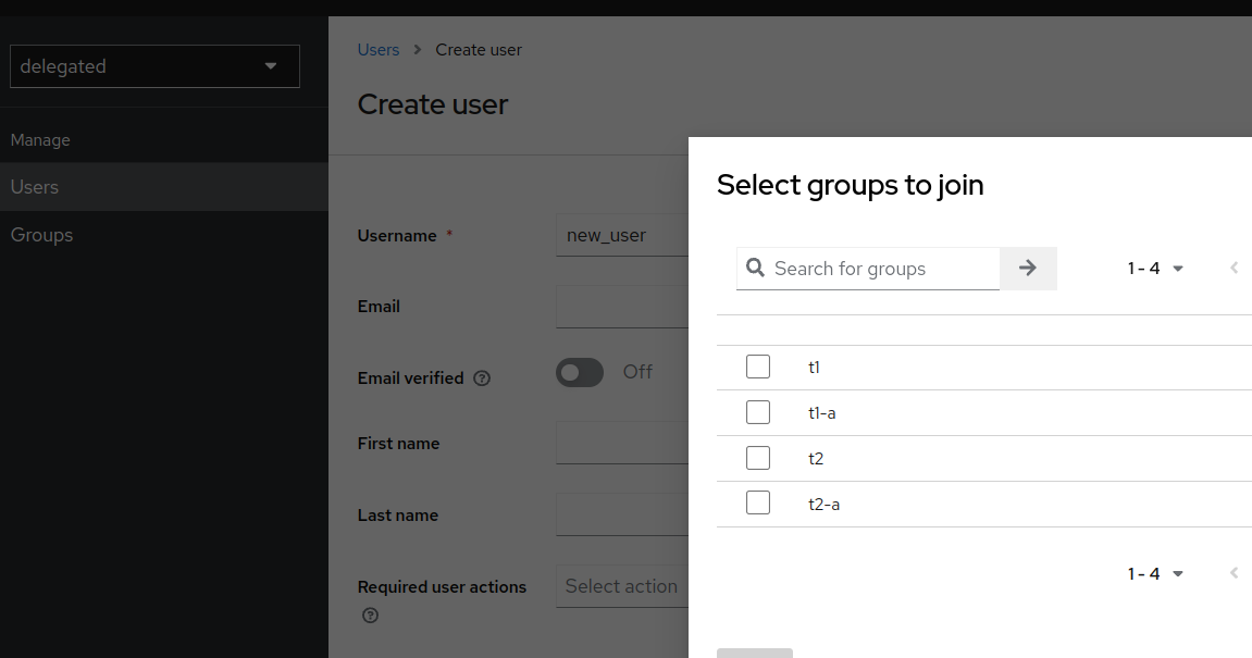 Delegated Administration w/ Fine-Grained-Authz: UI issues/inconsistencies · Issue #16160 ...