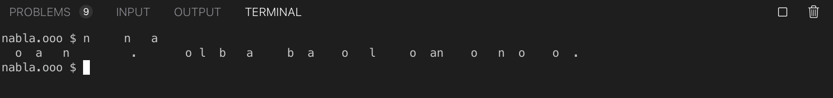 terminal is missing characters · Issue #202 · thebaselab/codeapp · GitHub