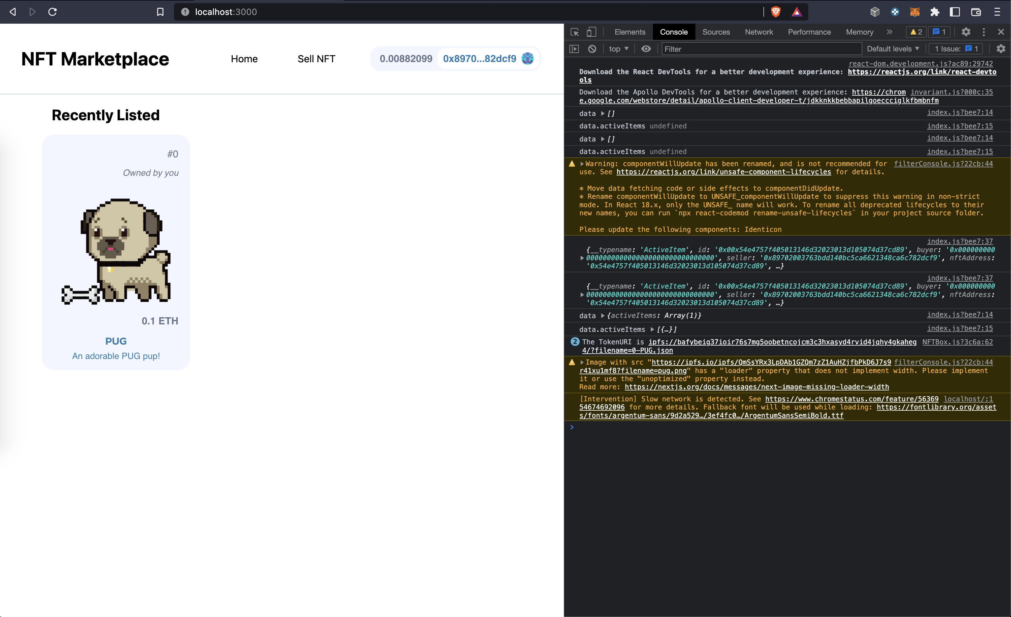 Lesson 15 - Deployed website using Fleek not displaying ActiveItems from Graph queries ...