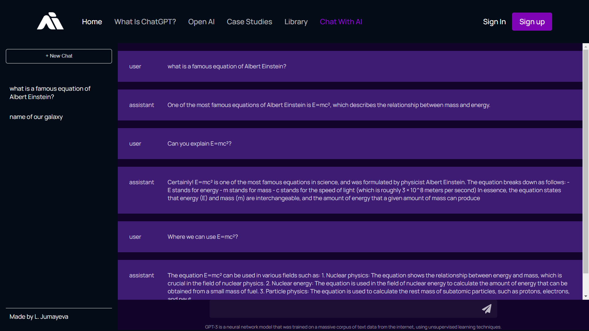 GitHub - LalaJumayeva/OpenAI-Chatbot