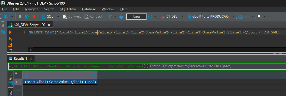Open xml data like Sql Server Management Studio · Issue #19543 · dbeaver/dbeaver · GitHub
