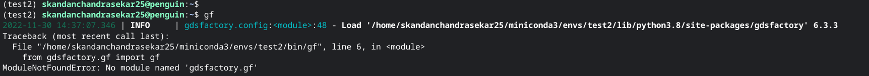 gf tool install issues · Issue #943 · gdsfactory/gdsfactory · GitHub
