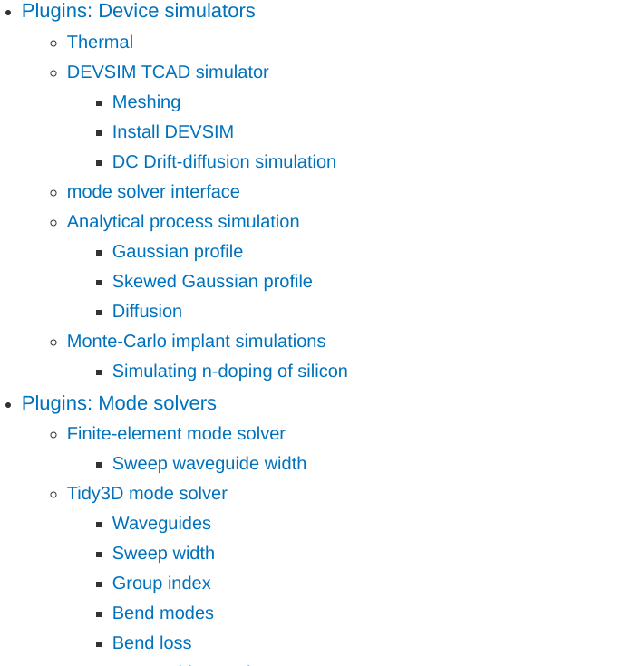 Need A Page Which Just Lists The Plugins · Issue 1205 · Gdsfactory 