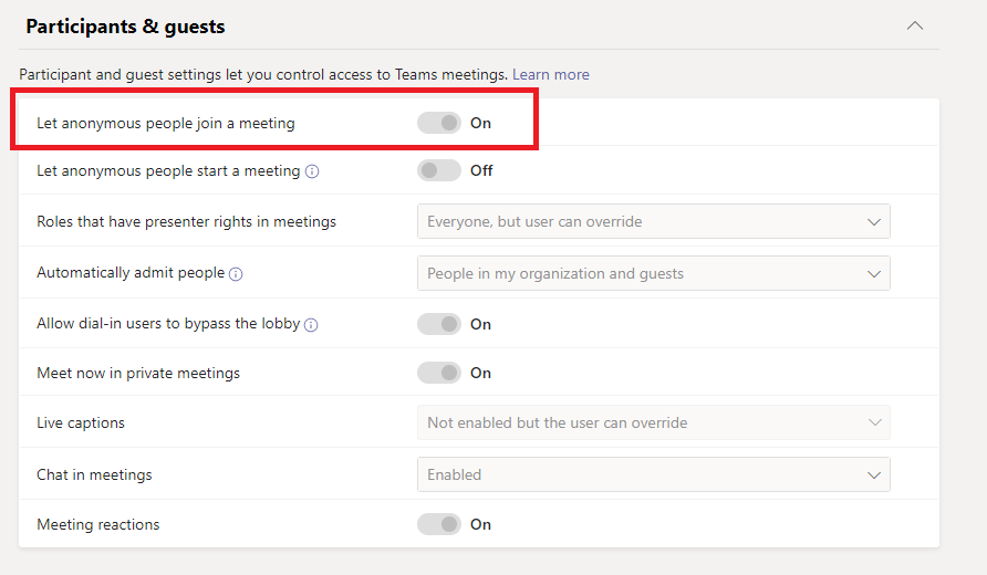 Anonymous access to Teams Meetings · Issue #187 · ASD-Blueprint/desktop ...
