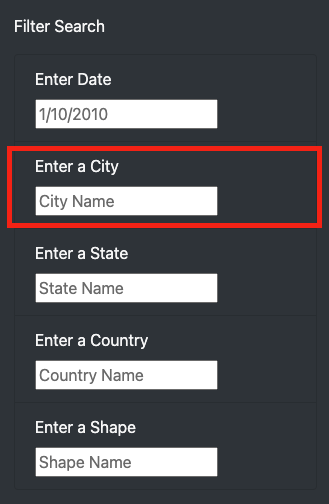 GitHub - sdguerrette/UFOs: using Javascript to display data on UFO sightings