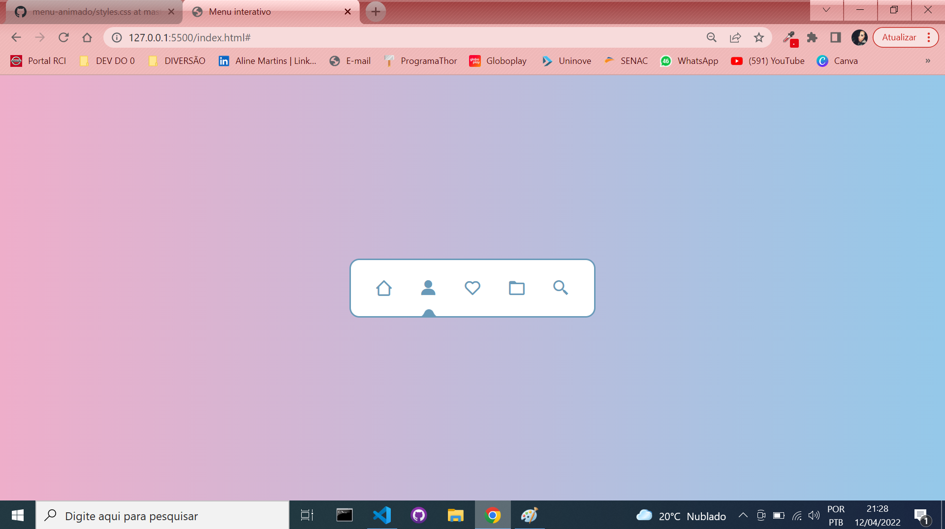 GitHub - alinemartins/menu-animation: menu-animation