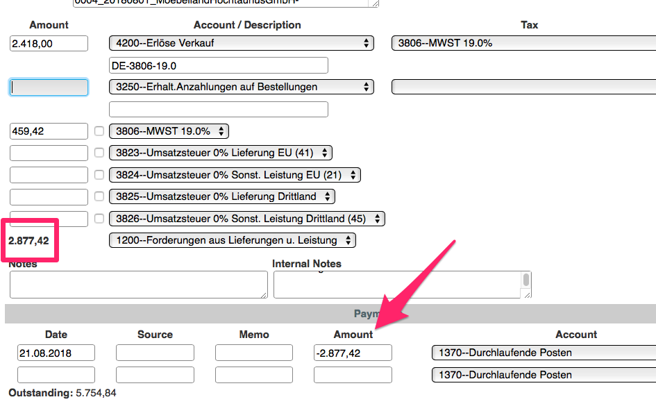 Clearing Account feature · Issue #119 · ledger123/runmyaccounts · GitHub