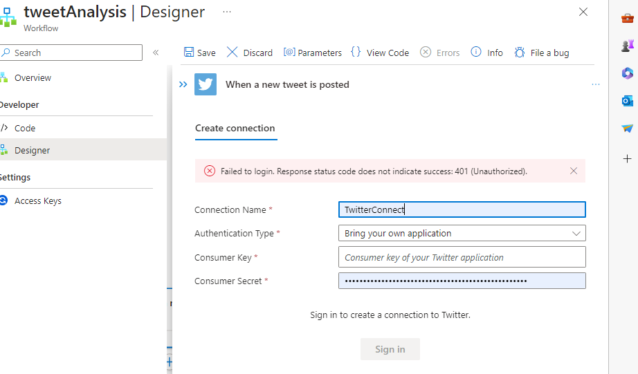 Failed to login. Response status code does not indicate success: 401 (Unauthorized) · Issue ...