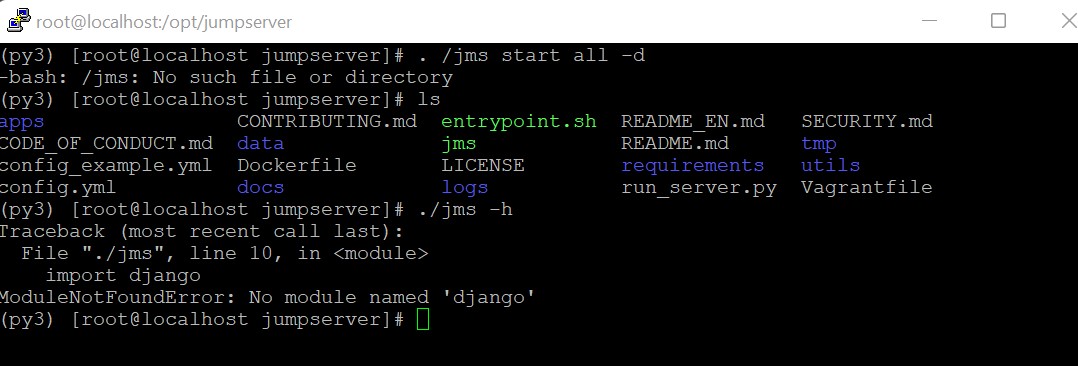 ./ Jms startup issue · Issue #8315 · jumpserver/jumpserver · GitHub