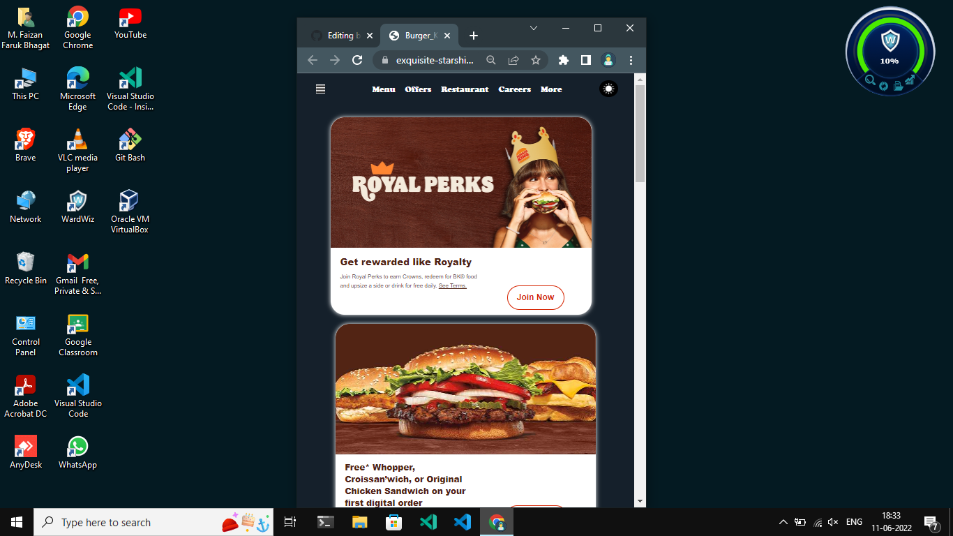 GitHub - faizanbhagat7/burgerking-clone: Burger King website (UI) clone