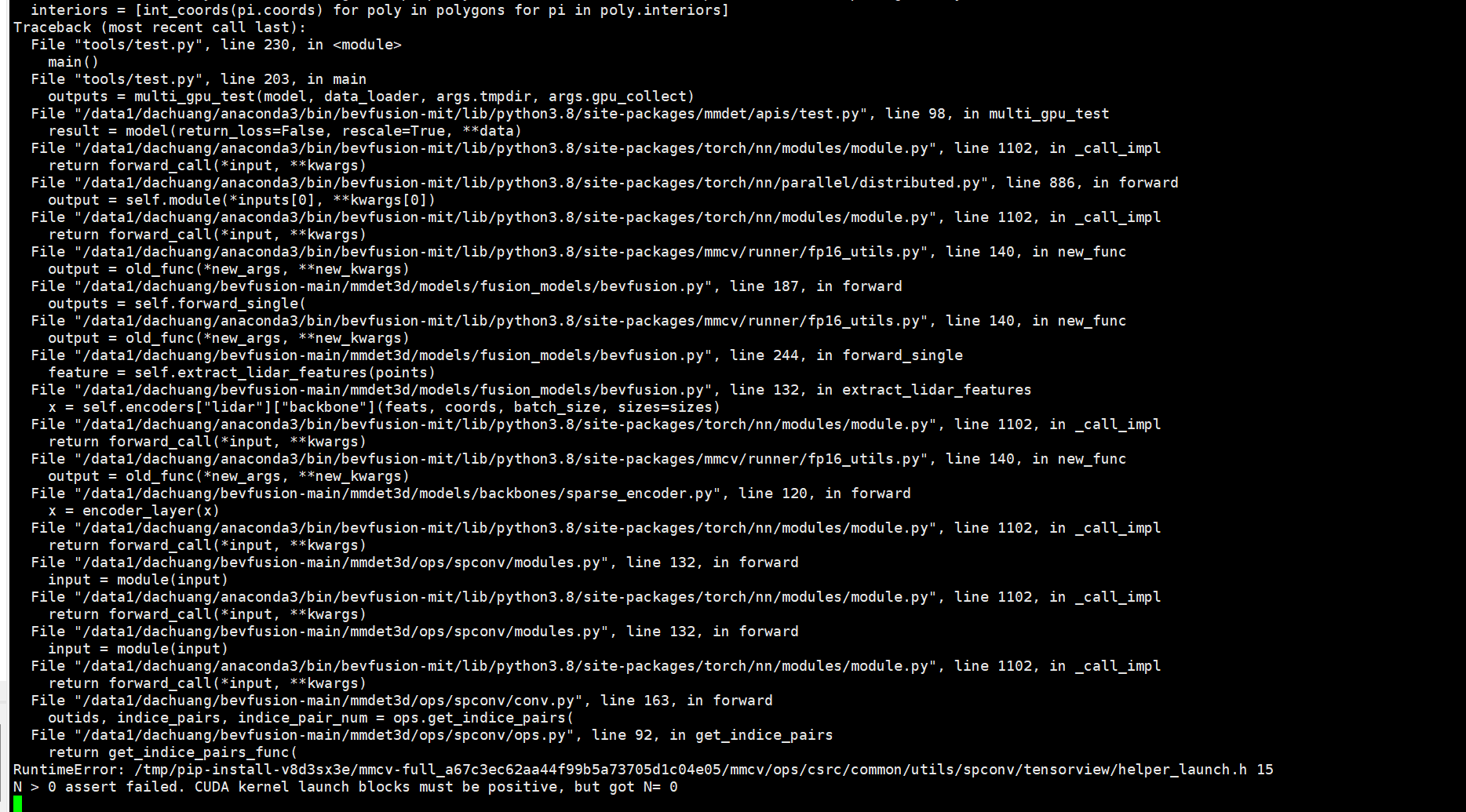 The problem about evaluating the pretrained models · Issue #255 · mit-han-lab/bevfusion · GitHub