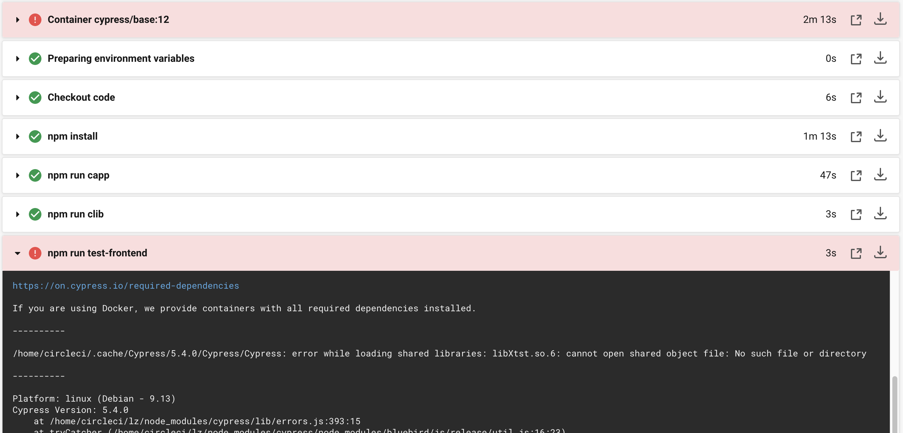 Docker Image Does Not Appear To Be Loading Dependencies · Issue 388 · Cypress Io Cypress Docker
