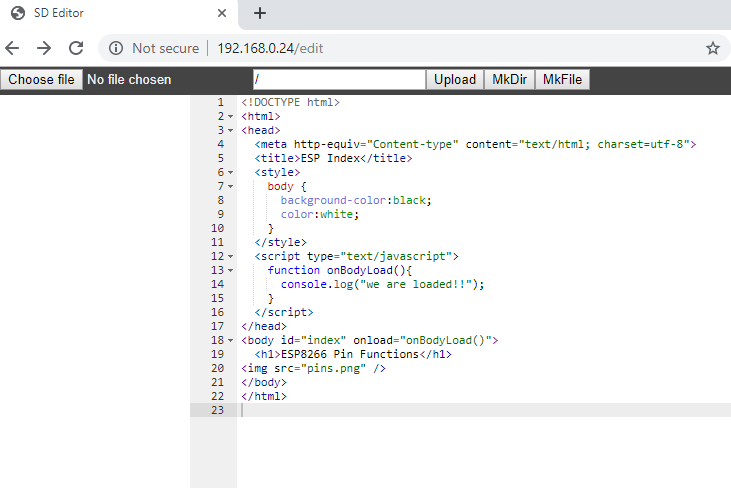 SDWebServer text editor folder tree not loading · Issue #3331 ...