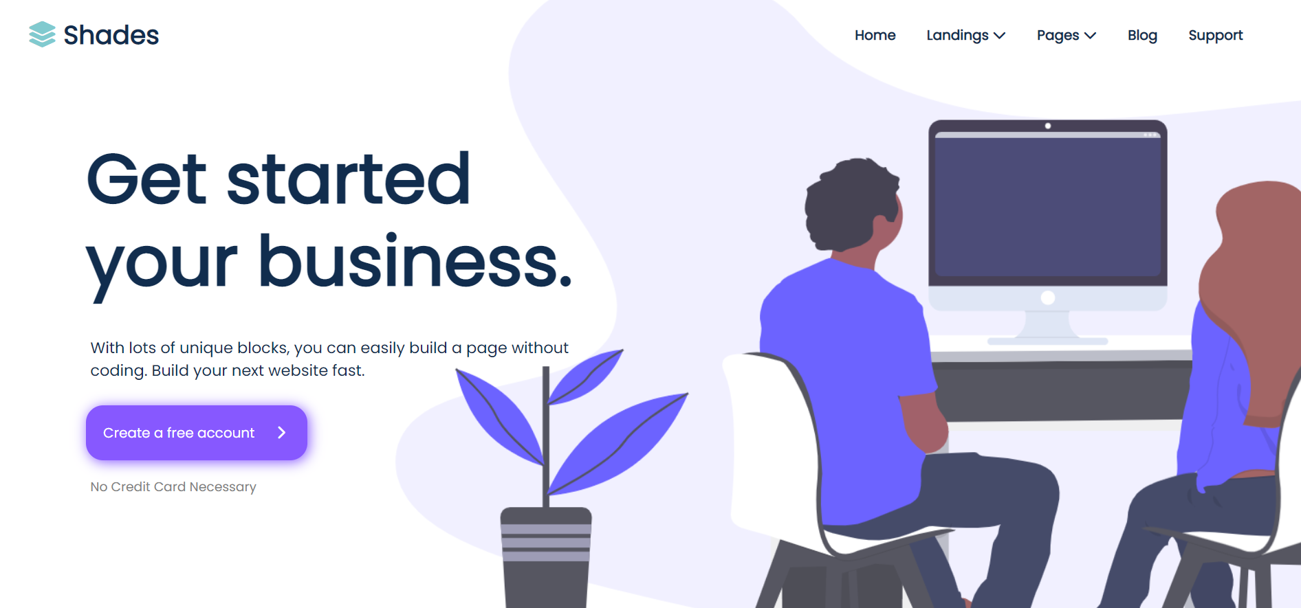 GitHub - sumitkr2000/Shades: A landing page for business website build using HTML and CSS.