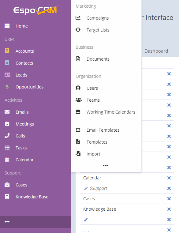 Navbar tab grouping · Issue #2780 · espocrm/espocrm · GitHub
