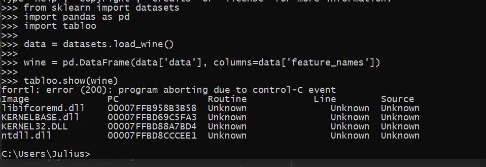Kernel busy even after closing the browser · Issue #5 · bluenote10/tabloo · GitHub