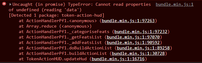 Getting Error message when I select a token · Issue #258 · Drental/fvtt-tokenactionhud · GitHub