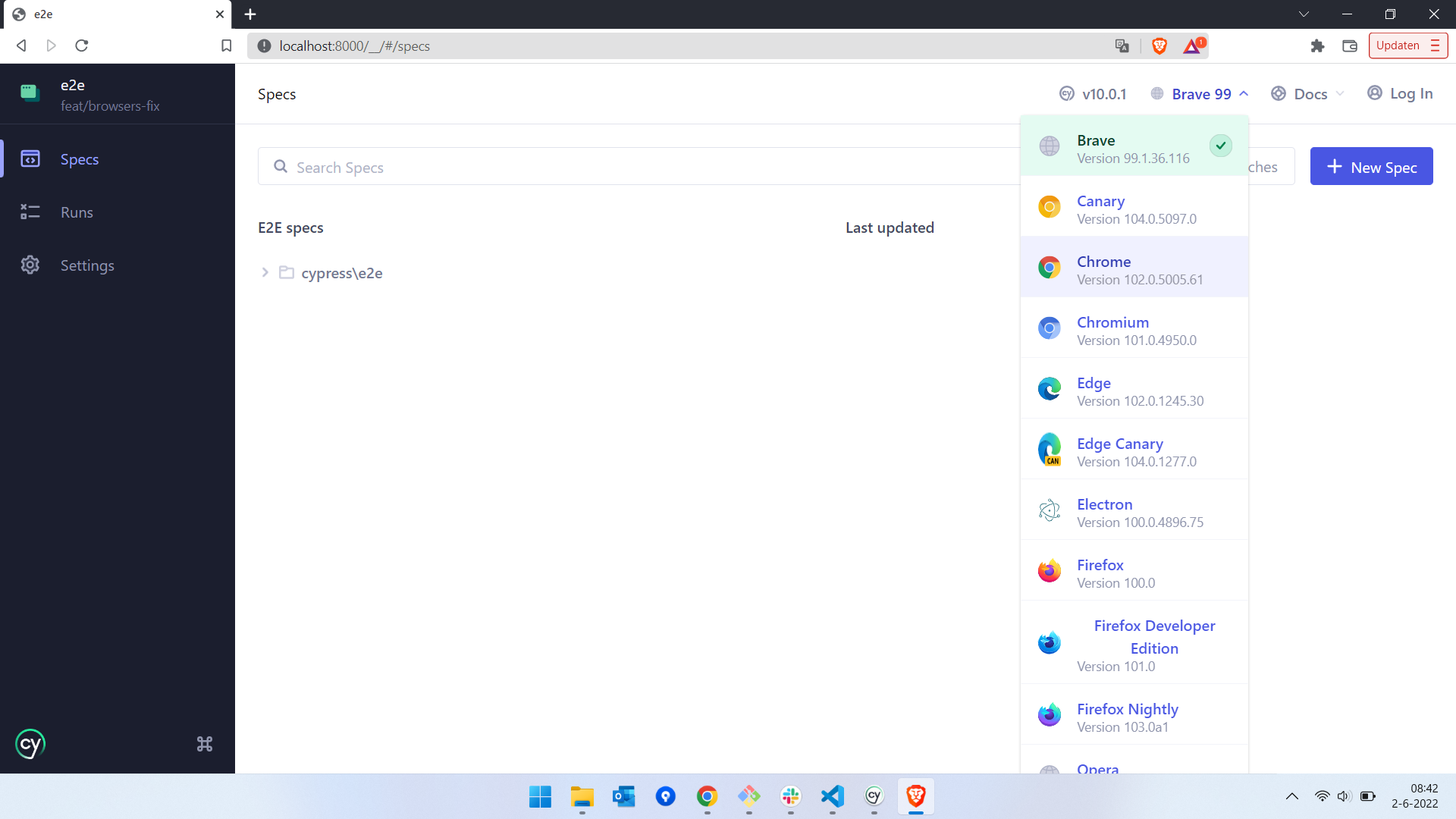 Unable to scroll down the browsers list in Cypress 10 · Issue #22032 ...
