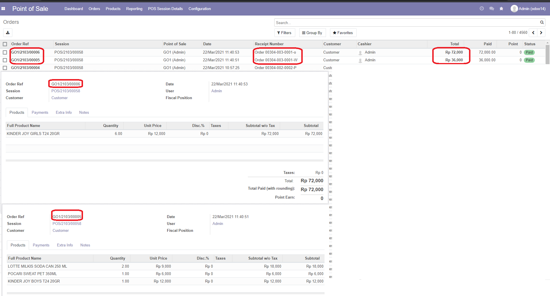 Multiple POS transaction with same ID but different orderlines · Issue ...