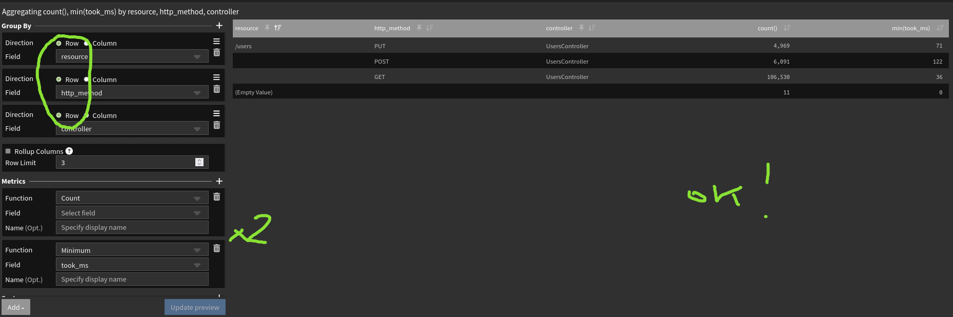 Error when mixing rows/columns and more than 1 metric · Issue #13981 ...