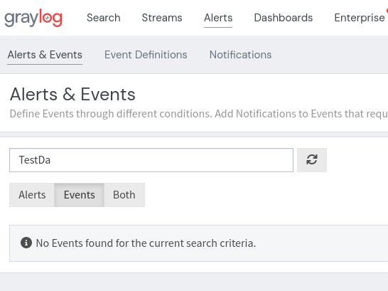 Search in "Alerts & Events" behaves differently than in other tabs · Issue #15260 · Graylog2 ...