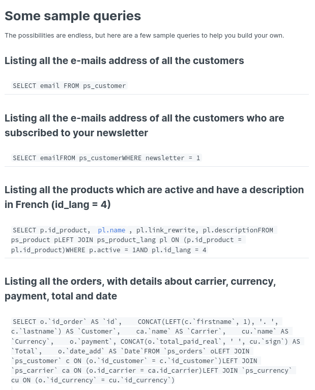 SQL Manager - Help Button - Display all sub part like title · Issue #29824 · PrestaShop ...