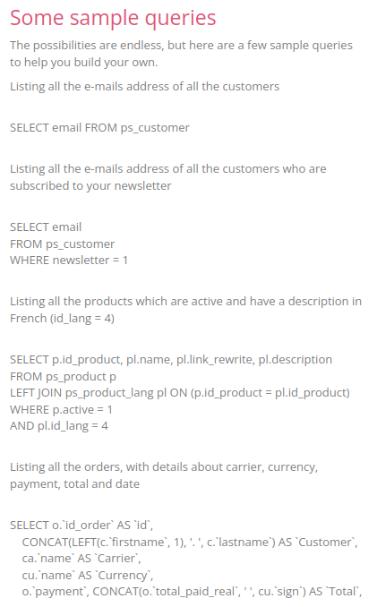 SQL Manager - Help Button - Display all sub part like title · Issue #29824 · PrestaShop ...