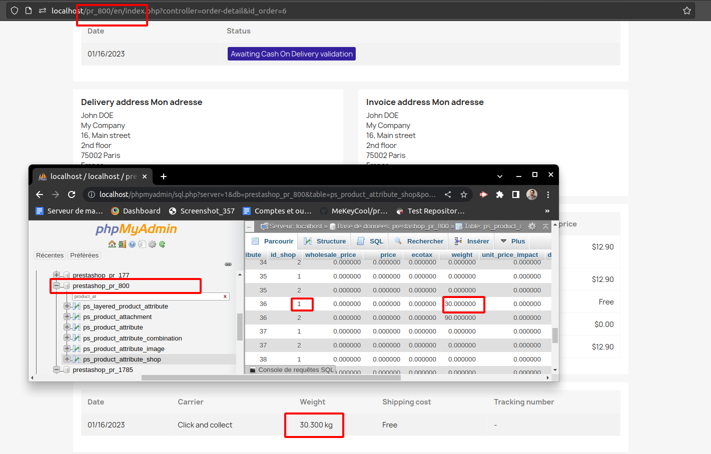 weight attribute in combination should not be shop dependant · Issue #30837 · PrestaShop ...