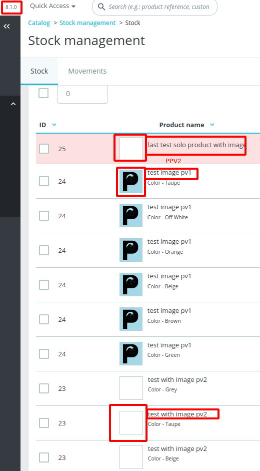 PPV2 - The images of products V2 are not displayed in stocks page · Issue #31478 · PrestaShop ...