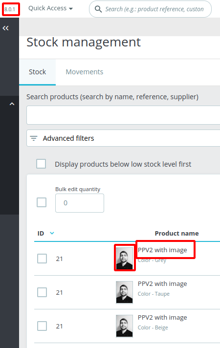 PPV2 - The images of products V2 are not displayed in stocks page · Issue #31478 · PrestaShop ...