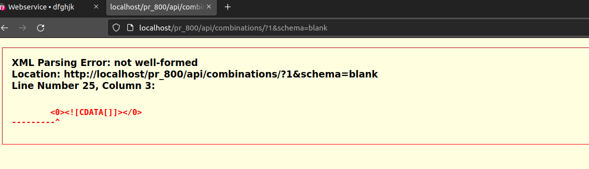 Schema Blank Combination Ws Request Bugged · Issue 33545 · Prestashopprestashop · Github 