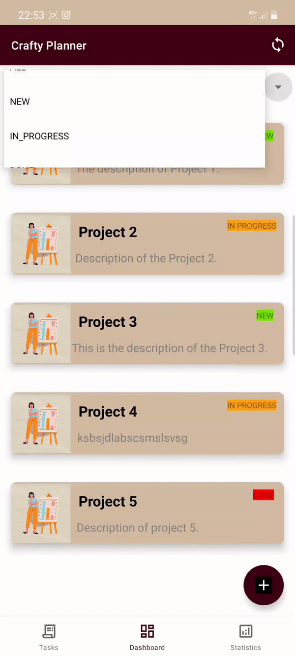 GitHub - AnaDanielaDragan/Crafty-Planner: Android mobile application ...