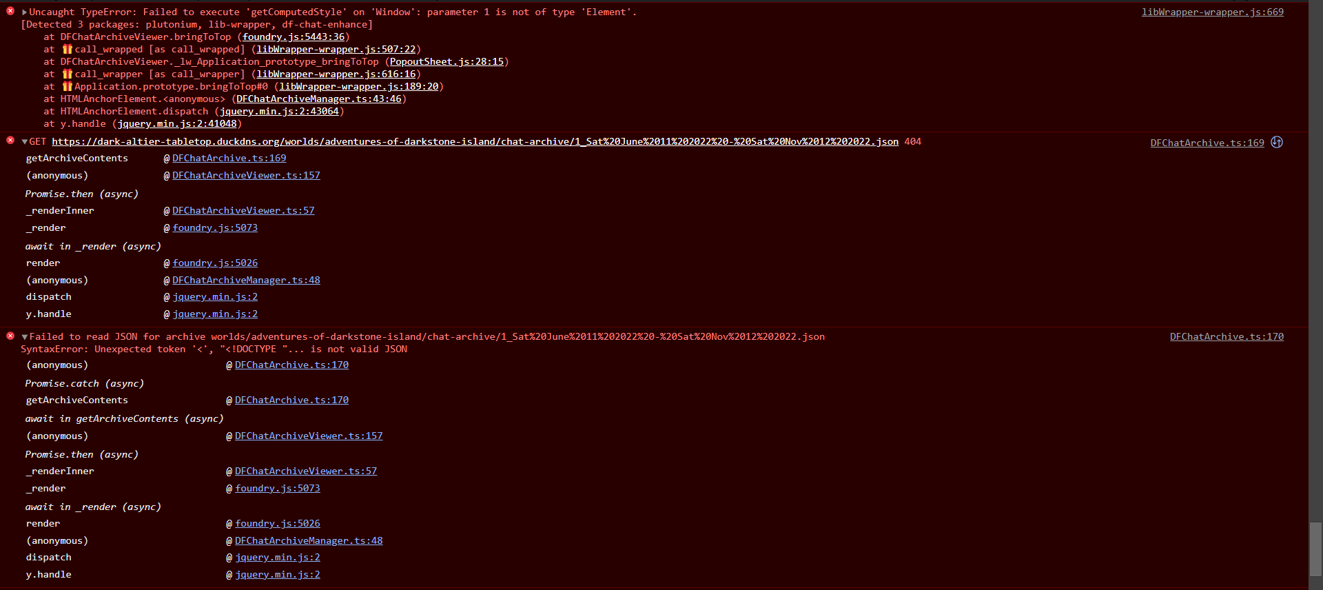 Opening Chat Archives Uncaught Typeerrorfailed To Execute · Issue 2653 · Markedjsmarked · Github