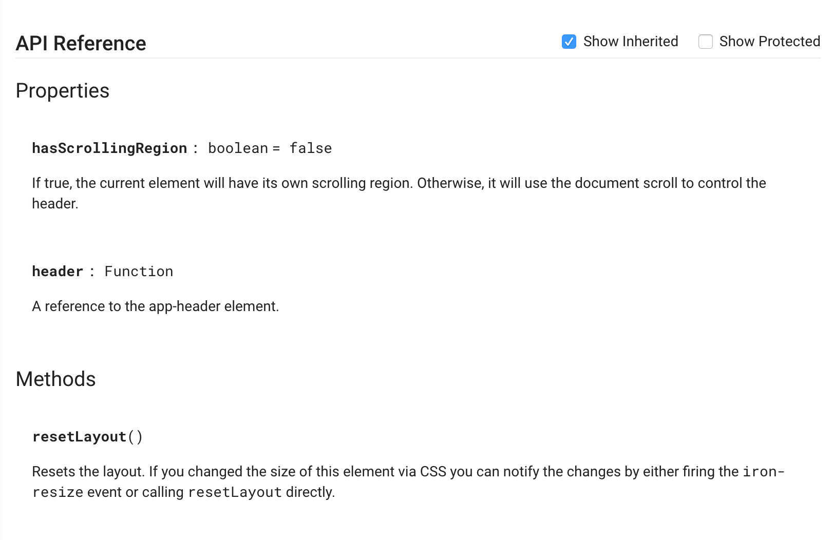 Show the Inherited path · Issue #147 · PolymerElements/iron-doc-viewer · GitHub