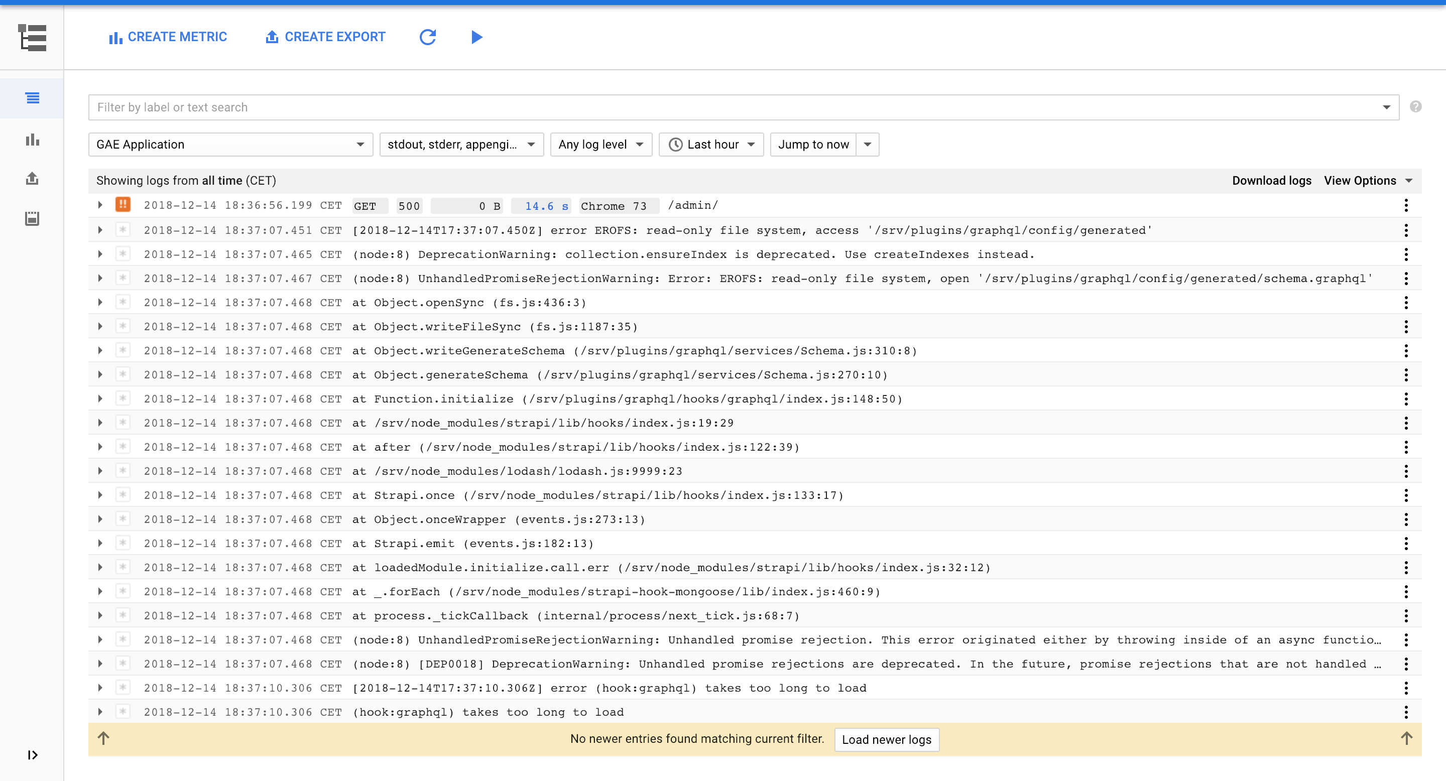 Error when deploy to Google App Engine · Issue #2146 · strapi/strapi · GitHub