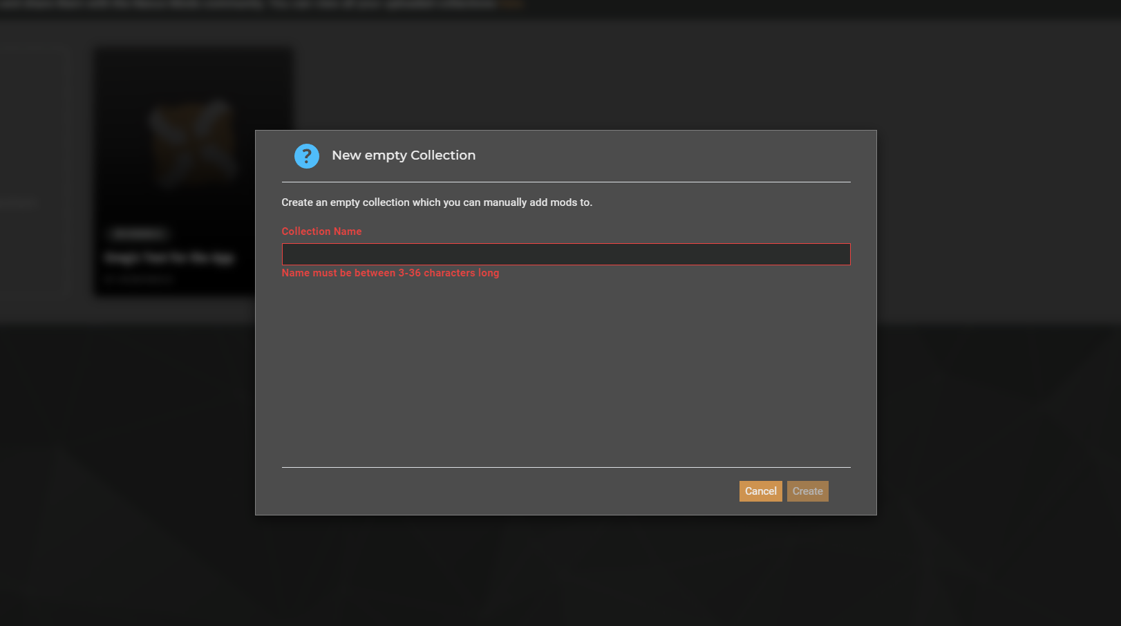 As a curator, I want to create a new collection · Issue #381 · Nexus-Mods/NexusMods.App · GitHub