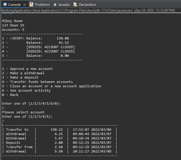 GitHub - DietLasagna/rev-project0-banking