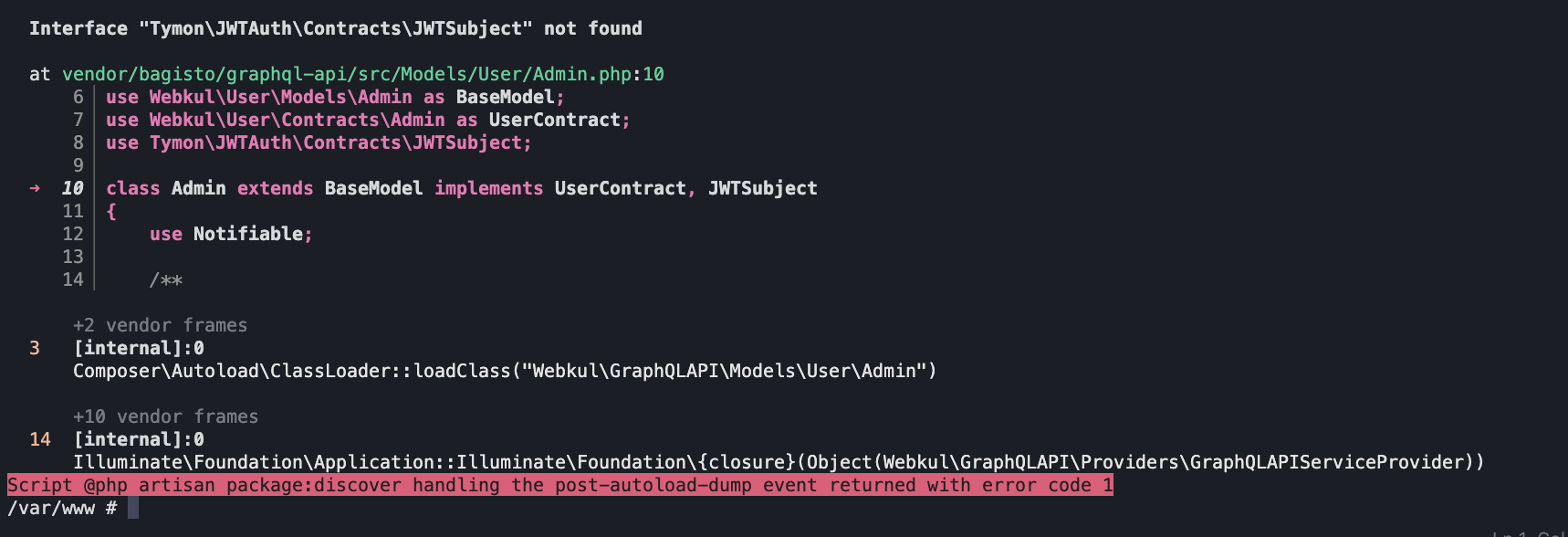 problem when try install · Issue #91 · bagisto/headless-ecommerce · GitHub