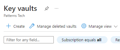GitHub - PatternsTechGit/PT_AzureKeyVaultConfiguration